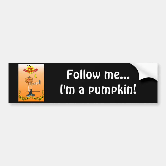 Halloween fun bumper sticker | Zazzle