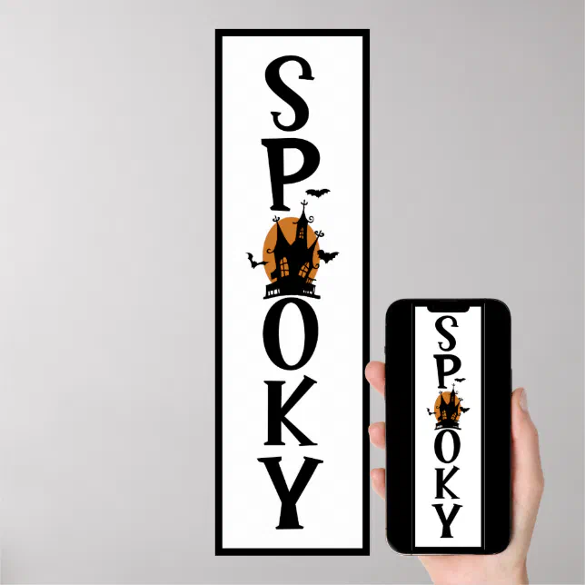 Halloween Fun | Spooky Creepy Door Length Poster | Zazzle