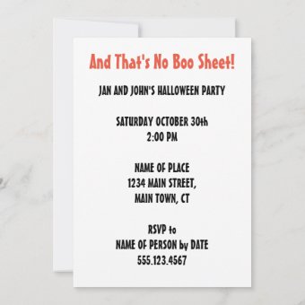 Halloween Ghost Beer Pun Invitation | Zazzle