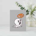 Halloween Ghost Boo Postcard | Zazzle