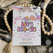 Halloween Ghost Disco Bachelorette Let's BOO-gie Invitation | Zazzle