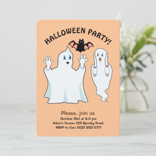 Halloween Ghost Invitation | Zazzle