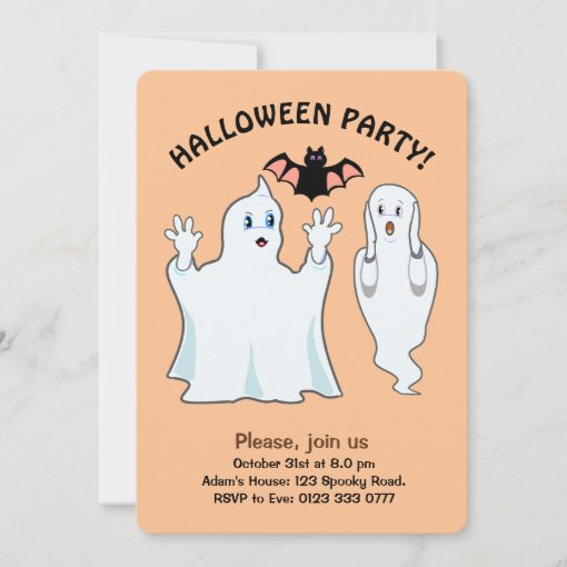 Halloween Ghost Invitation | Zazzle