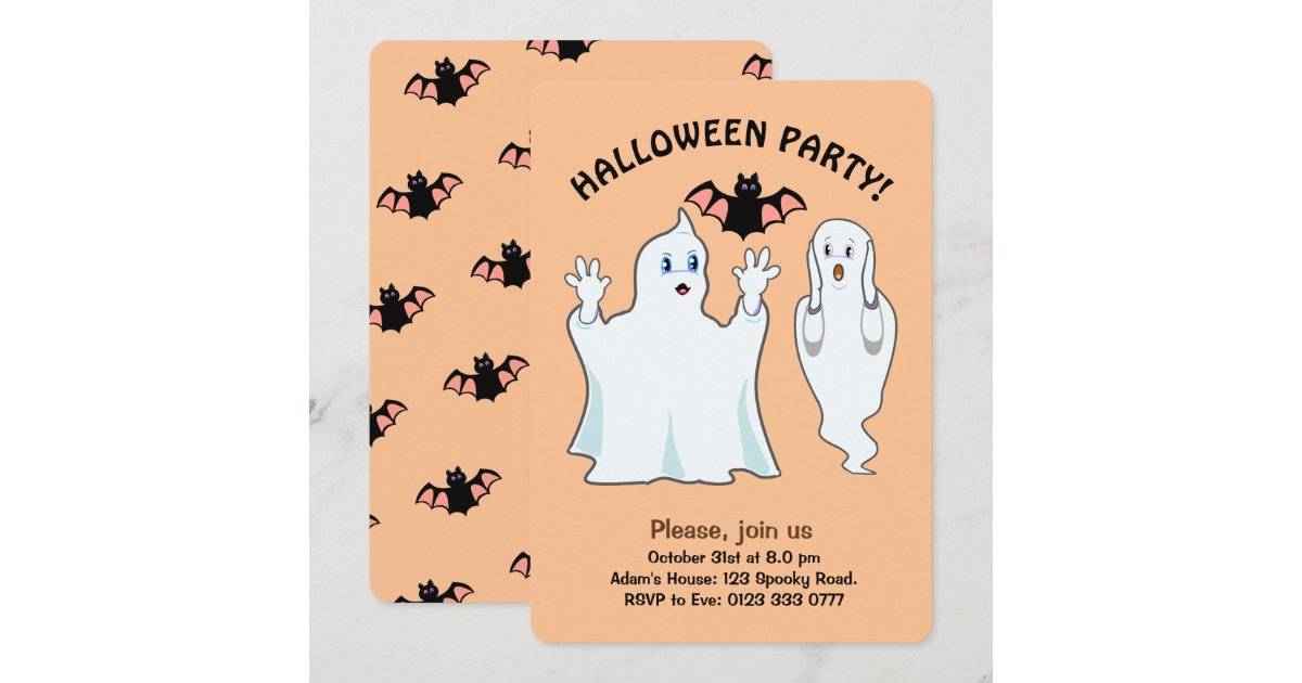 Halloween Ghost Invitation | Zazzle