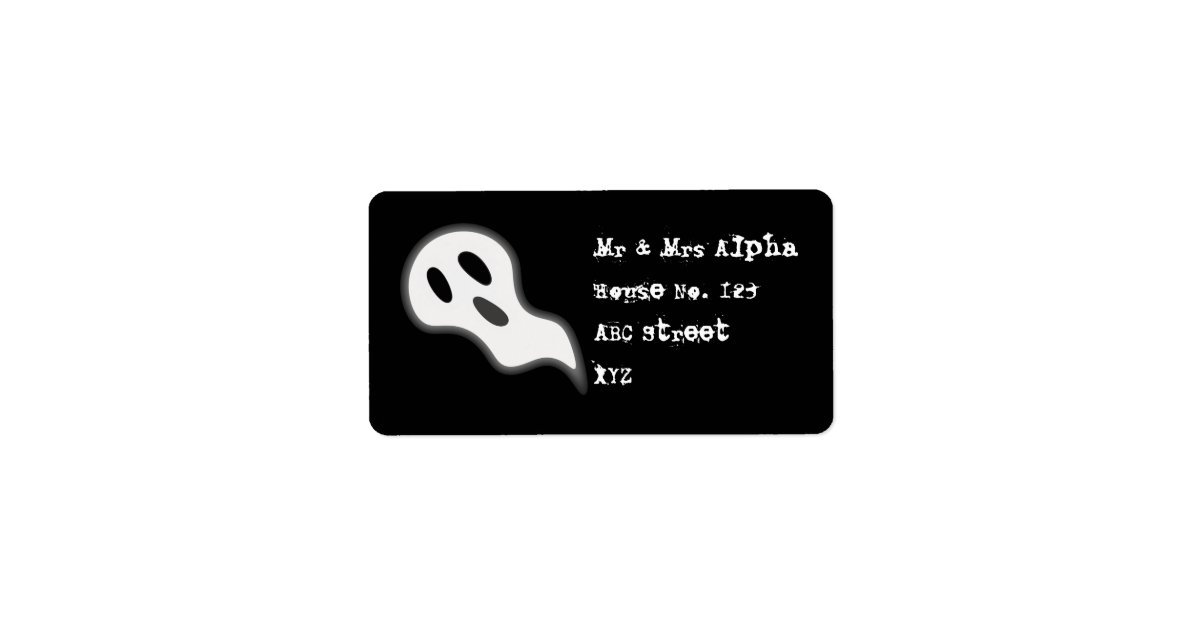 Halloween Ghost Label | Zazzle