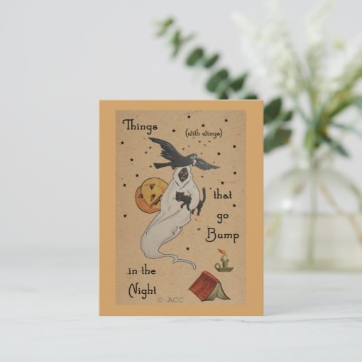 Halloween Ghost Postcard | Zazzle