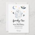 Halloween Ghost Spooky One 1st Birthday Invitation | Zazzle