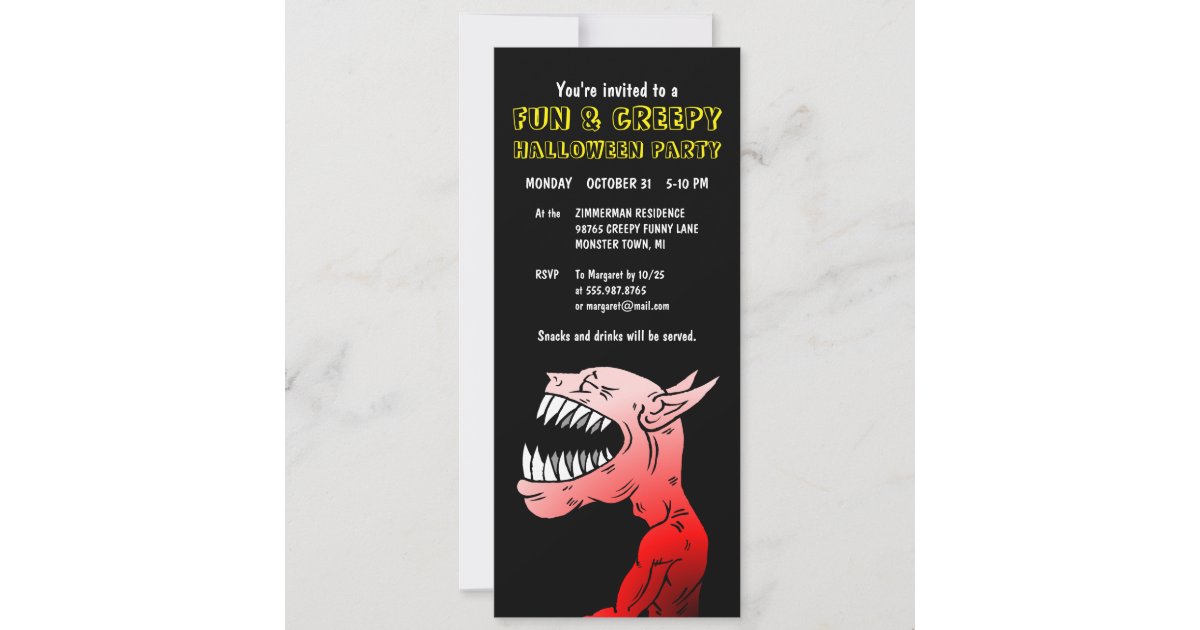 Halloween Ghoul Party Invitation | Zazzle