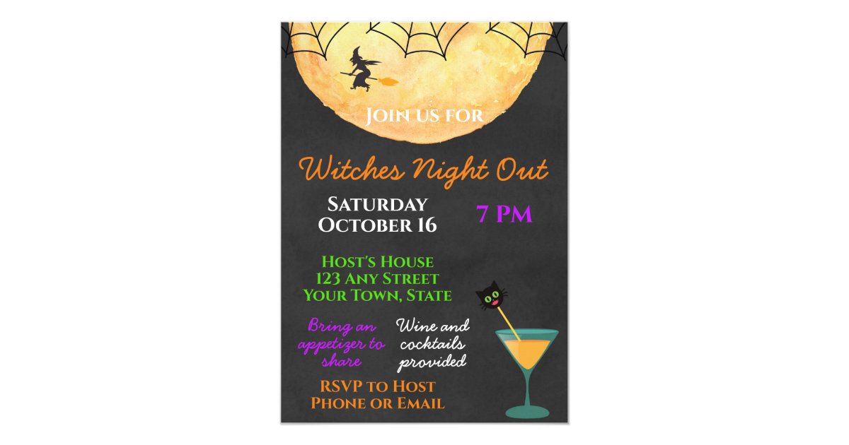 Halloween Girls Night Out Invitation | Zazzle.com
