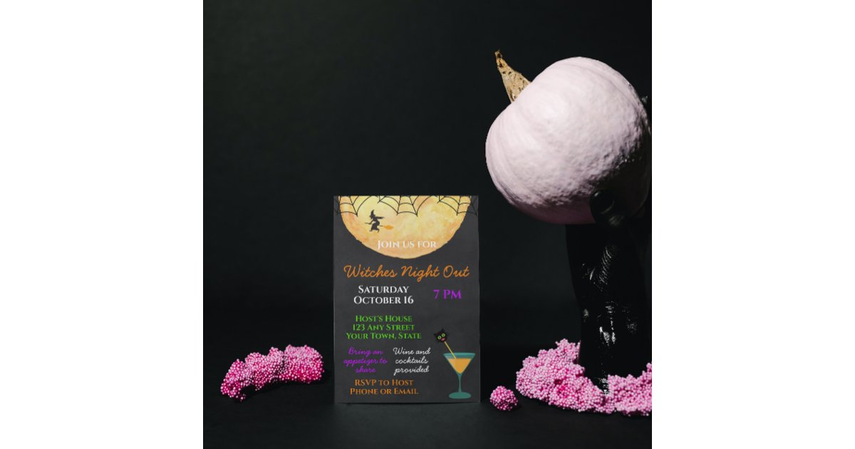 Halloween Girls Night Out Invitation | Zazzle