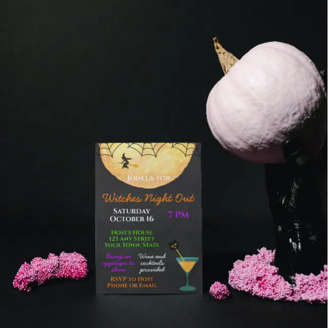 Halloween Girls Night Out Invitation | Zazzle