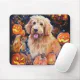 Halloween Goldendoodle With Pumpkins Scary Mouse Pad | Zazzle