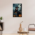 Halloween Gothic Witch Poster | Zazzle
