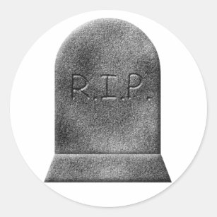 Tombstone Stickers | Zazzle