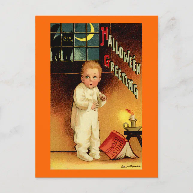 Halloween Greeting Postcard | Zazzle