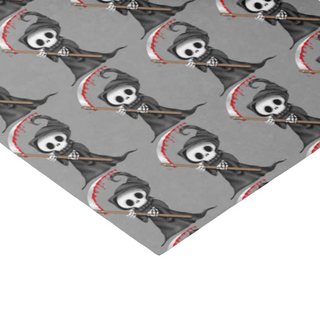 Halloween Grim Reaper pattern tissue paper | Zazzle