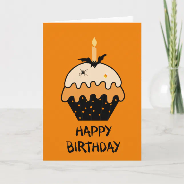 Halloween Happy Birthday Card | Zazzle
