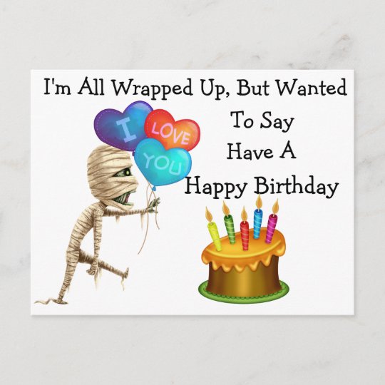 Halloween Happy Birthday Postcard | Zazzle.com