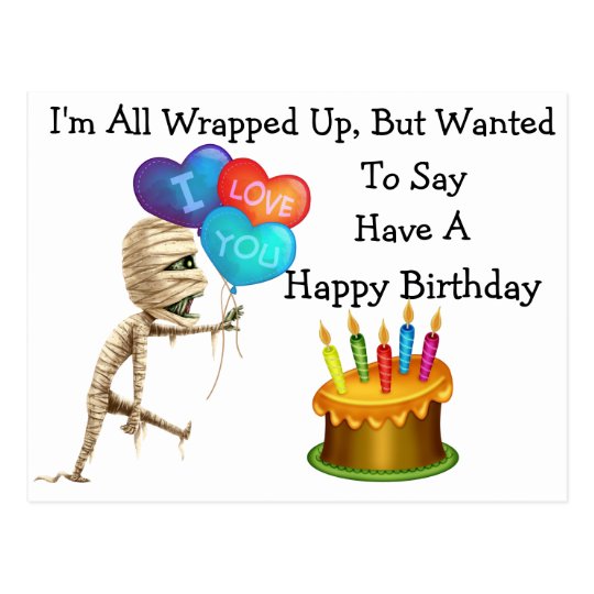 Halloween Happy Birthday Postcard | Zazzle.com