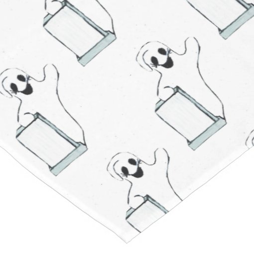 HALLOWEEN HAPPY GHOST table runner | Zazzle
