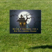 Halloween Haunted House Graveyard Yard Signs | Zazzle