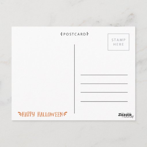 Halloween Haunted House Werewolf Skeleton Pumpkin Postcard | Zazzle