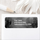 Halloween Haunted Sky Return Address Labels | Zazzle