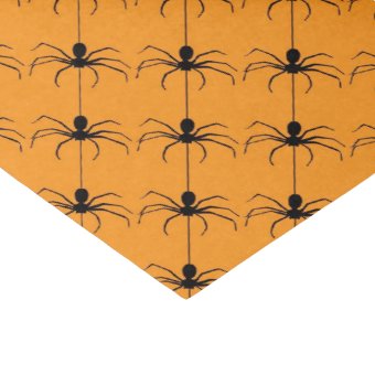 Halloween Holiday spider pattern tissue paper | Zazzle