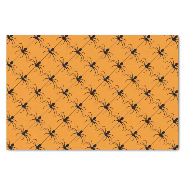 Halloween Holiday spider pattern tissue paper | Zazzle