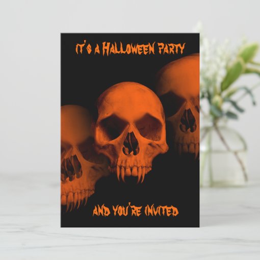 Halloween horror party invitation | Zazzle