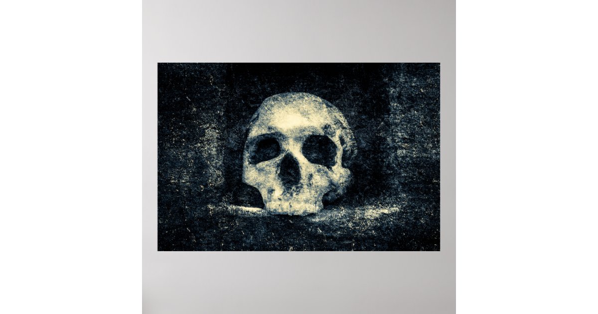 Halloween Horror Skull Poster | Zazzle