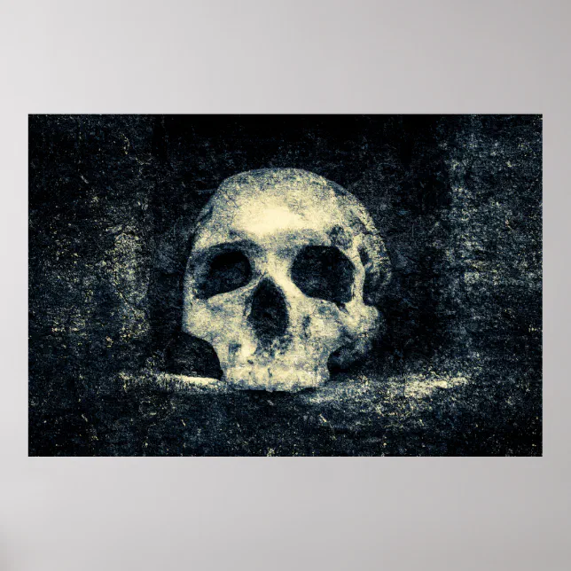 Halloween Horror Skull Poster | Zazzle
