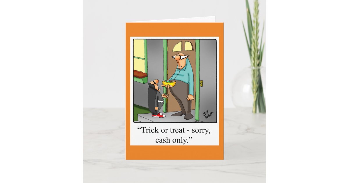 Halloween Humor Greeting Card For Halloween | Zazzle