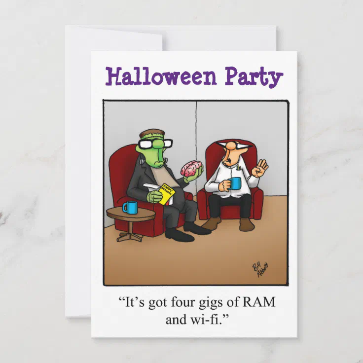 Halloween Humor Party Invitations "Spectickles" | Zazzle