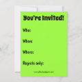 Halloween Humor Party Invitations "Spectickles" | Zazzle