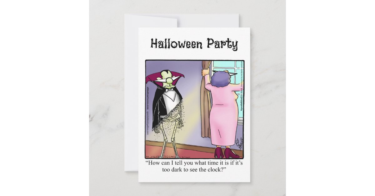 Halloween Humor Party Invitations "Spectickles" | Zazzle