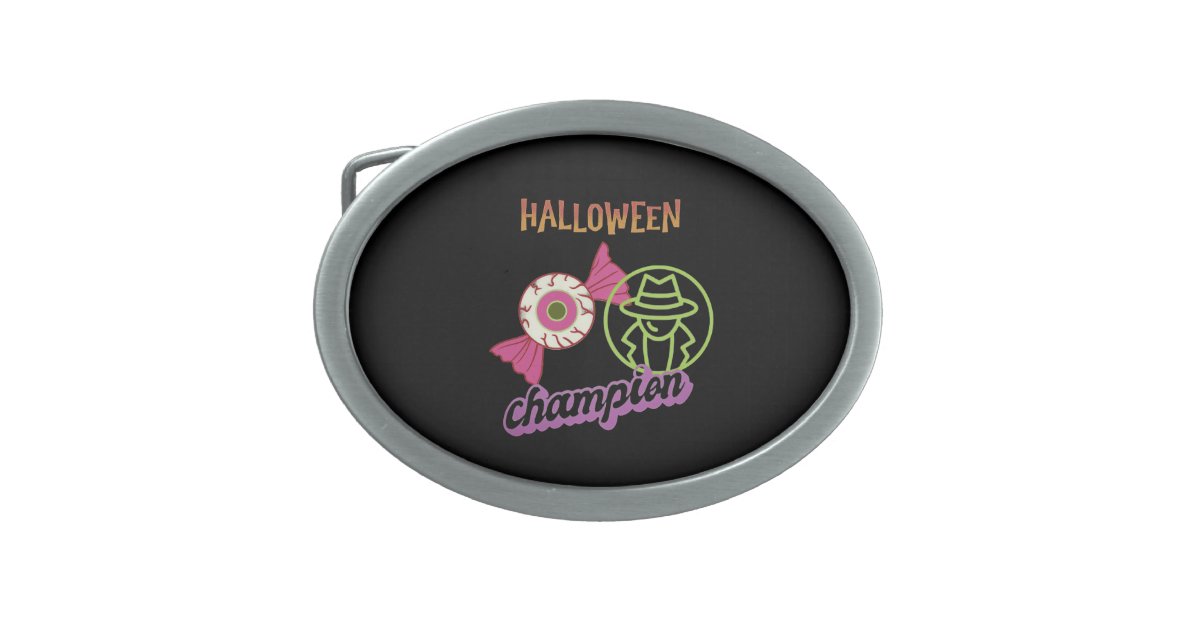 Halloween I Spy Champion Belt Buckle | Zazzle