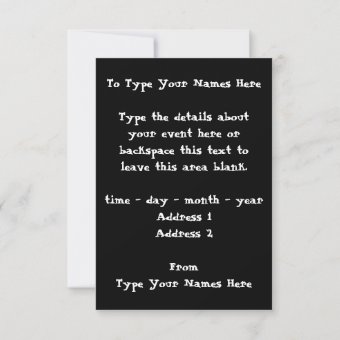 Halloween Invitation Custom Halloween Vampire Card | Zazzle