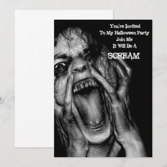 Halloween Invitations Scream | Zazzle