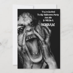 Halloween Invitations Scream | Zazzle