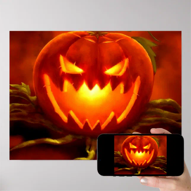 Halloween Jack O Lantern Poster | Zazzle