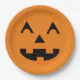 Halloween Jack O Lantern Pumpkin Face Paper Plates | Zazzle