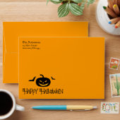 Halloween Jackolantern Bats Envelopes | Zazzle