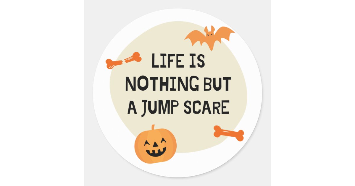 Halloween Jump Scare Sticker | Zazzle