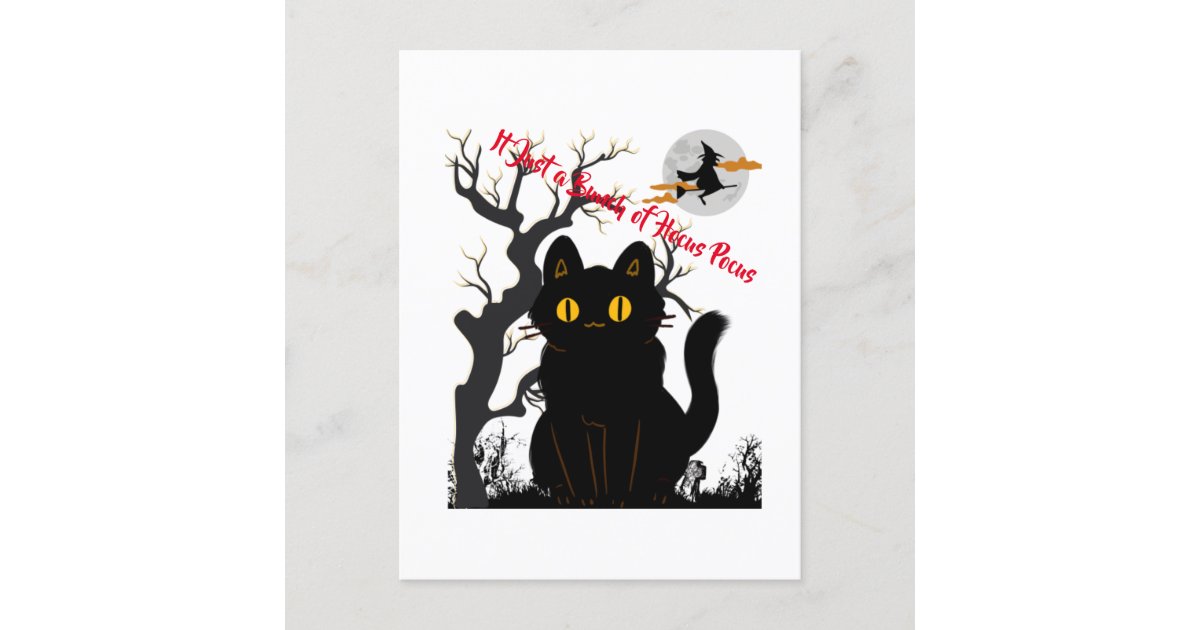 Halloween just a bunch of hocus pocus card | Zazzle