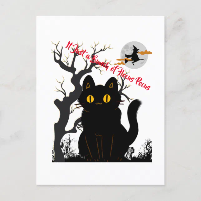 Halloween just a bunch of hocus pocus card | Zazzle