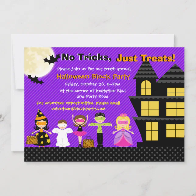 Halloween Kids Halloween Costume Party Invite | Zazzle
