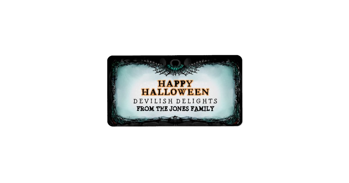 Halloween Label Happy Halloween - Treats Label | Zazzle