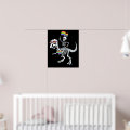 Halloween LGBT T Rex Dinosaur Skeleton Gay Pride Poster | Zazzle