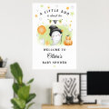 Halloween Little Boo Baby Shower Welcome Sign | Zazzle
